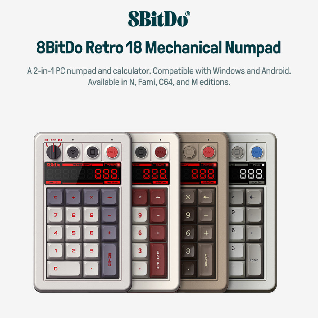 8BitDo Retro 18 Mechanical Numpad: A Retro-Inspired Gaming Essential ...