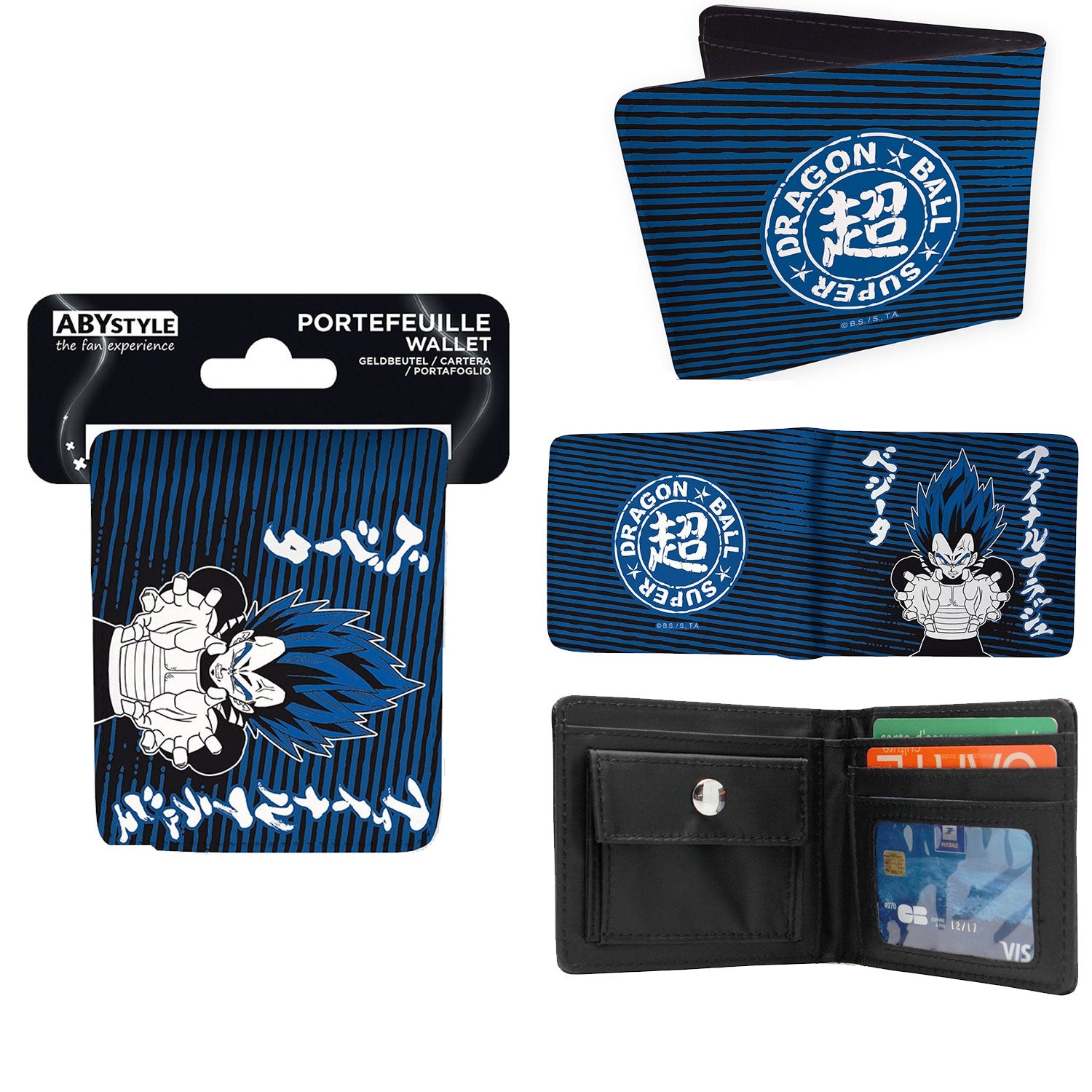 ABYstyle DRAGON BALL SUPER Wallet Vegeta Royal Blue Vinyl - Shopitree.com