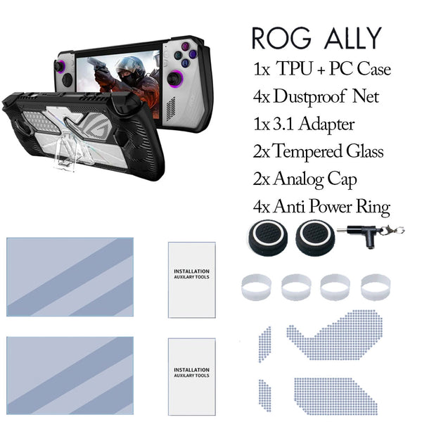 Akitomo 6 IN 1 TPU + PC Case for Asus ROG Ally - Shopitree.com